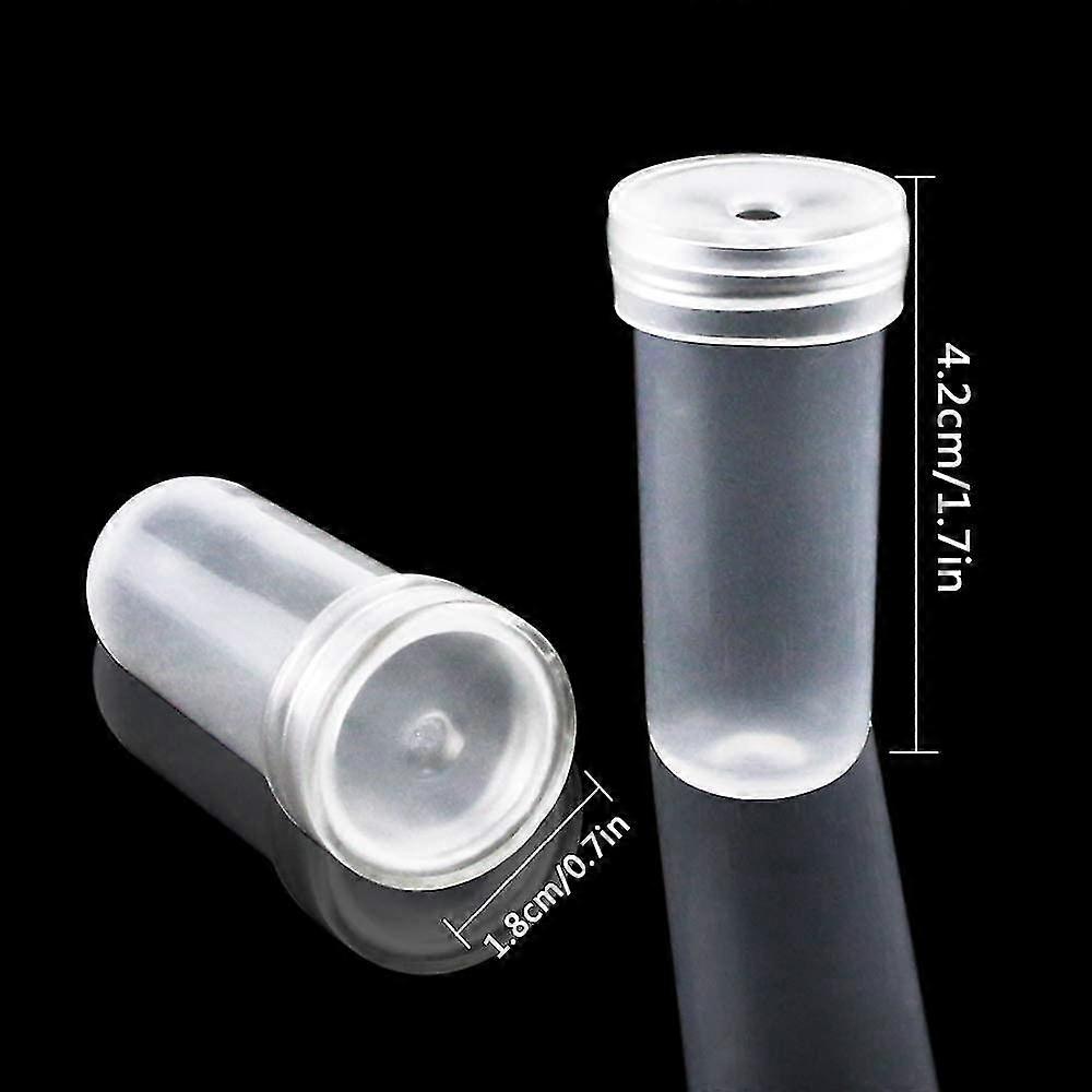 100 Pack 1.6'' Clear Plastic Flower Vials With Caps, Floral Water Tubes ...