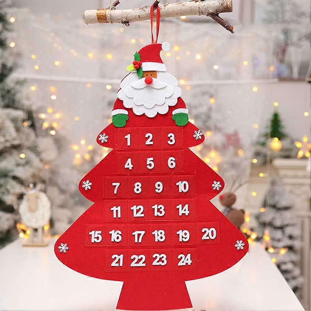 Christmas Felt Advent Calendar,Santa Christmas Advent Calendar Advent ...