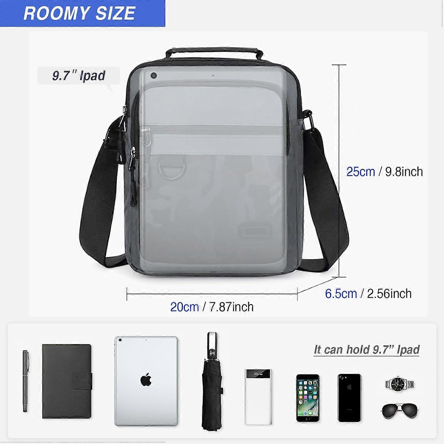 Cross Body Bag Men Lightweight Nylon Small Bags for Men with Multi ...