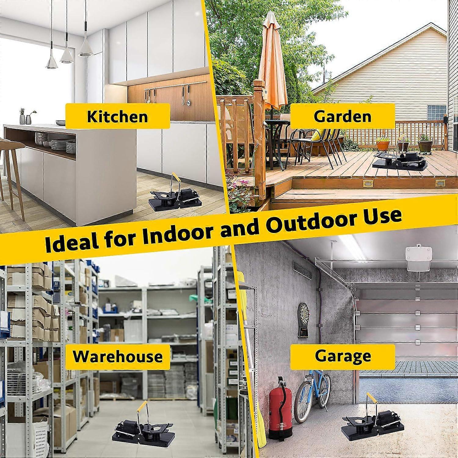 Mouse Traps, 6-Pack Heavy Duty Reusable, Safe and Effective Rodent ...