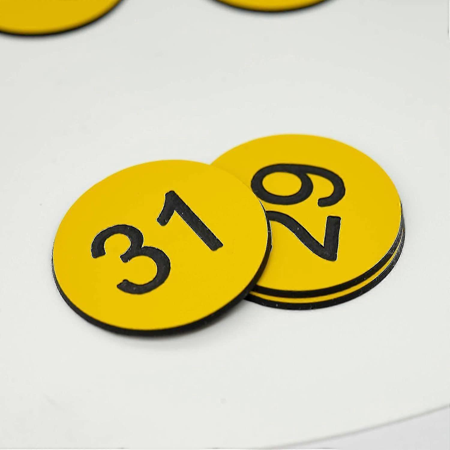 Plastic Number Tags Engraved Numbered Tags Id Tags Key Tags Without ...