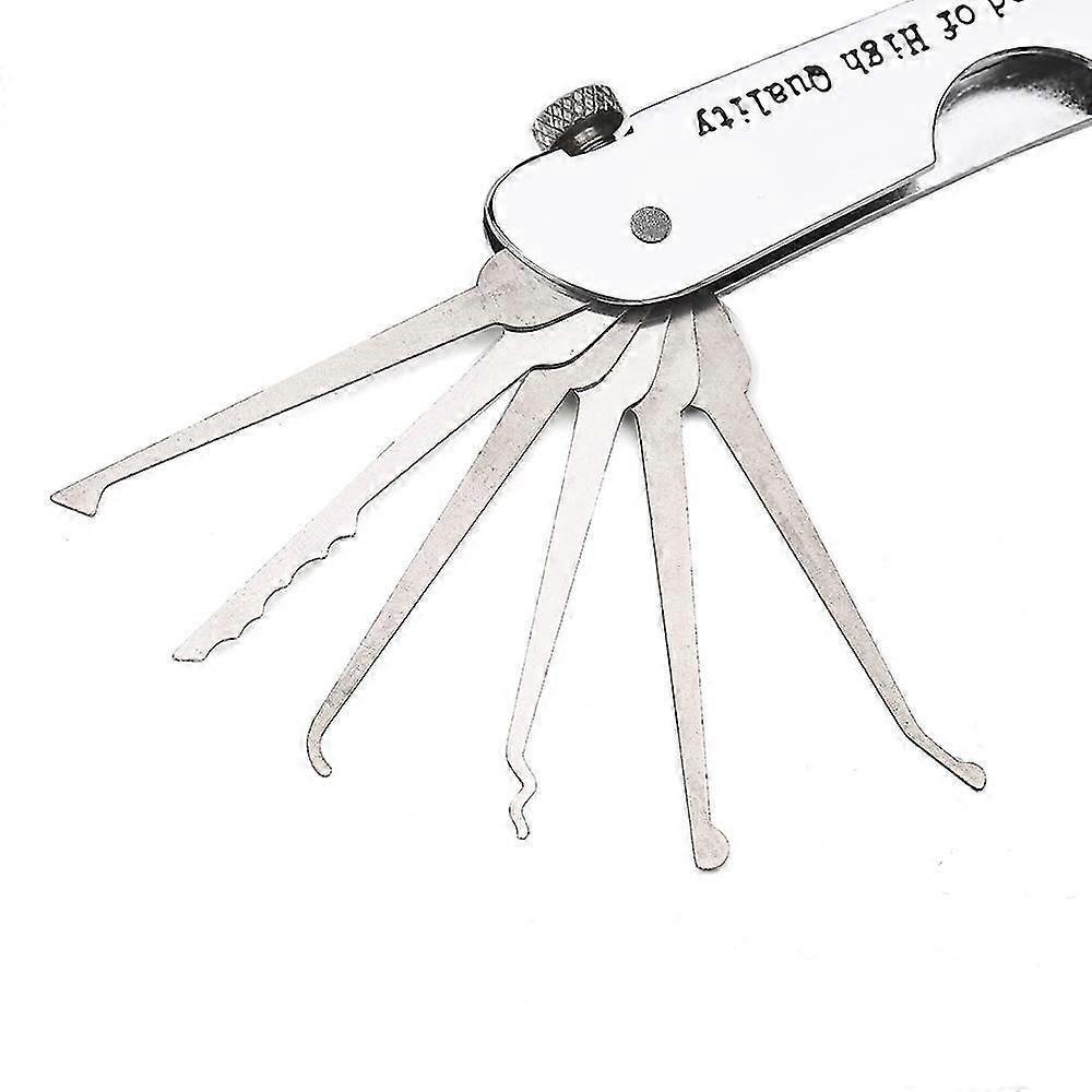 Lock Picking Set Foldable 7 in 1 Stainless Steel Lock Pick Set with ...