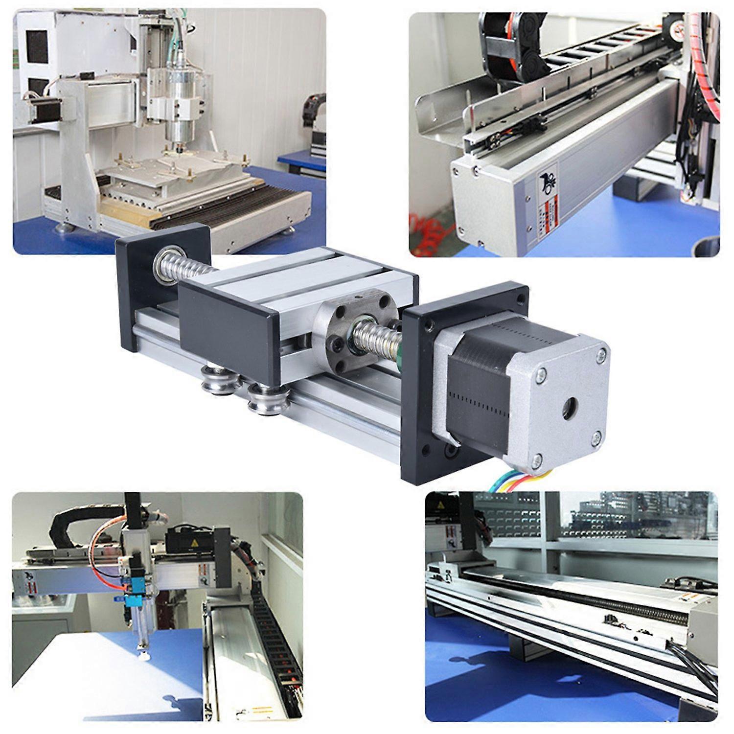 200mm Stroke Single Shaft Ball Screw Linear Guide Rail CNC Sliding Table with 42 Motor (1605 ...