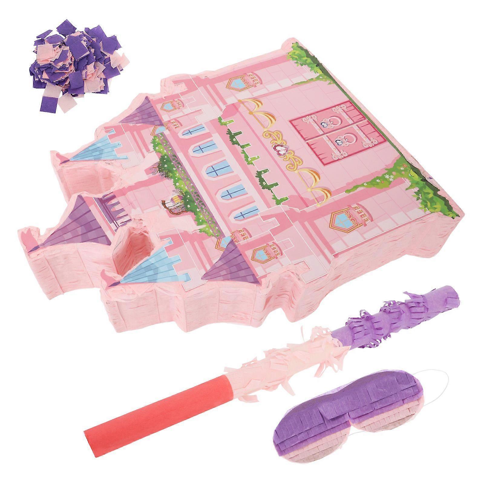 1 Set Princess Castle Hanging Pinata For Kids Birthday Party Candy ...