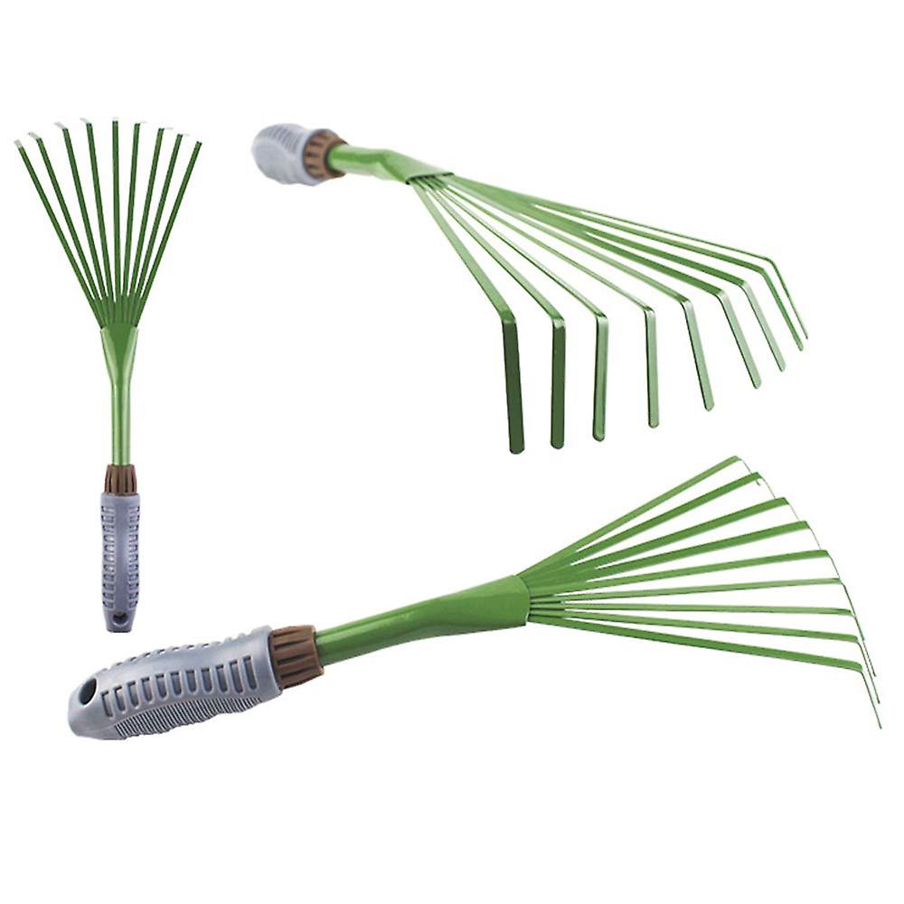 Nine-tooth Metal Garden Rake, Grass Rake, Leaves And Flowers, Iron Rake ...