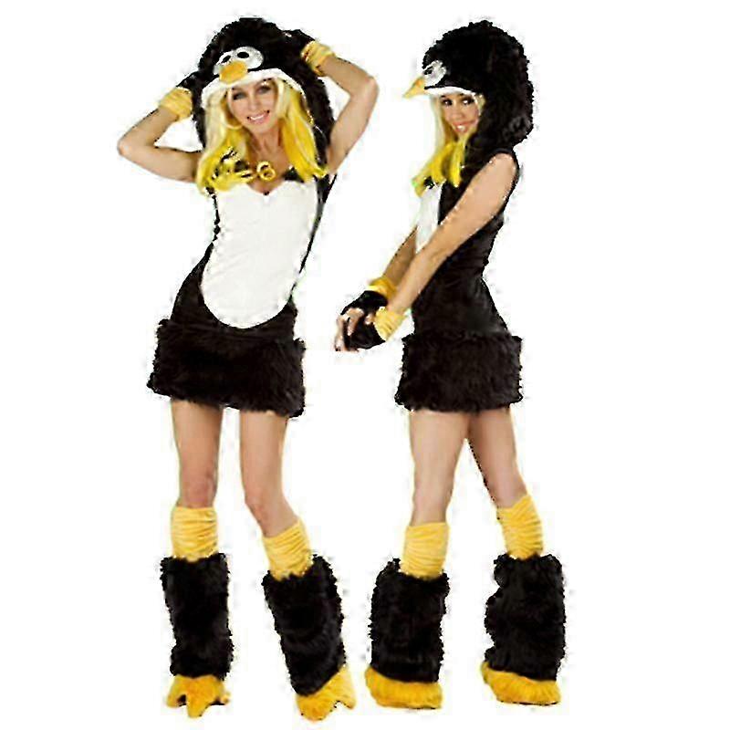 Big Tail Wolf Cosplay Costume for Women, Christmas Party Two-Piece Maid ...