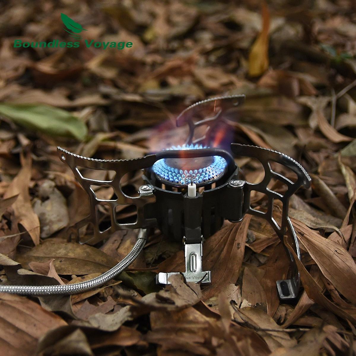 Portable Outdoor Camping Gas Stove With Igniter - Foldable Aluminum ...