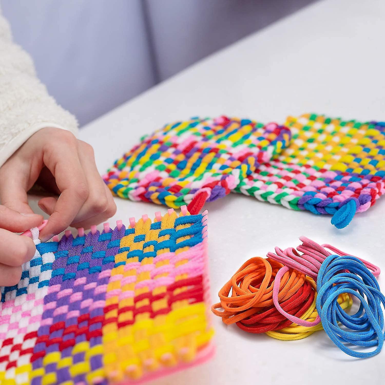 96 Pieces Loom Poth Loops Weaving Loom Loops Weaving Craft Loops With ...