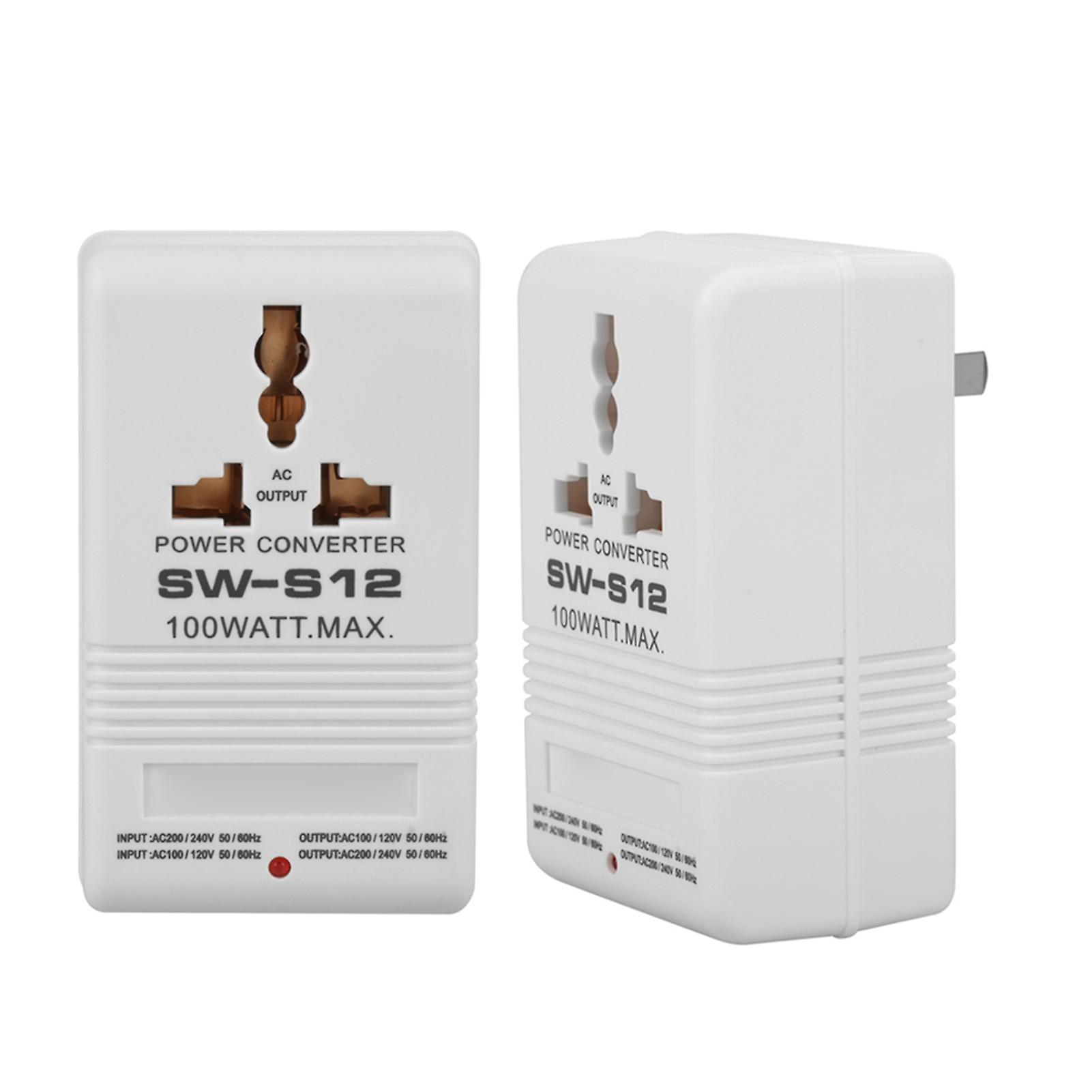 100W 110V/120V to 220V/240V StepUp&Down Voltage Converter Transformer ...