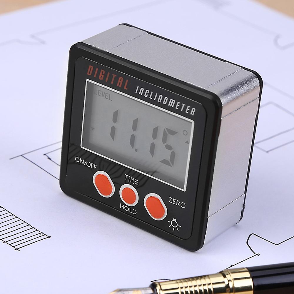 Horizontal Angle Meter Digital Protractor Inclinometer Electronic Level Box Magnetic Base ...