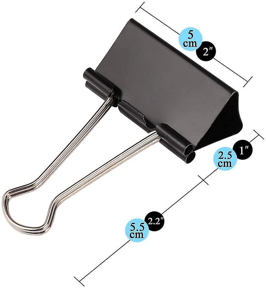Extra Large Binder Clips, 2 Inch Width, Pack Of 10, Ideal For Office ...