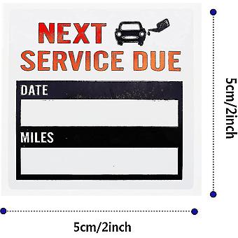 Oil Change Stickers 300 Pcs 2x2" Service Black Stickers, Next Service ...