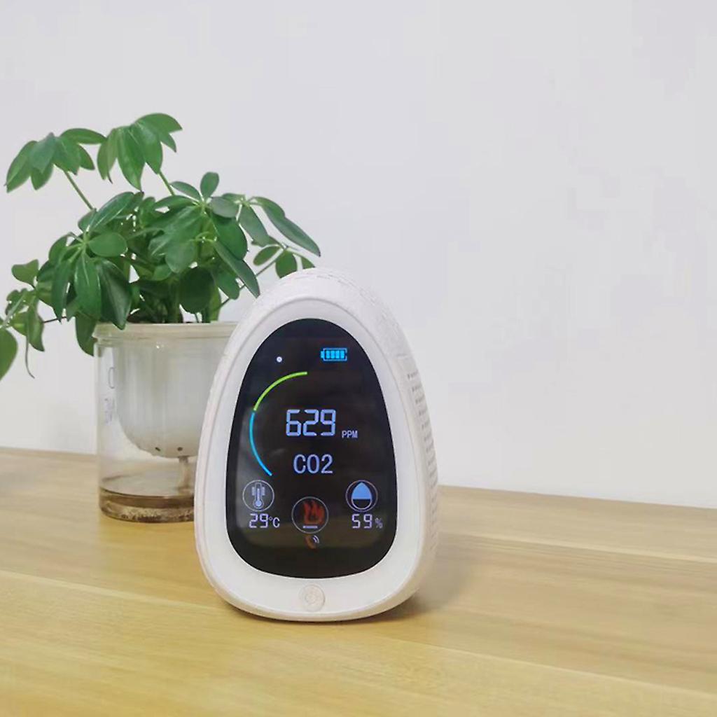 CO2 Meter Carbon Air Dioxide Detector Smoke Alarm Temperature Humidity ...
