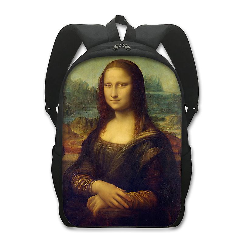 Da Vinci Rocks Backpack Women Men Travel Bags Mona Lisa Student School ...