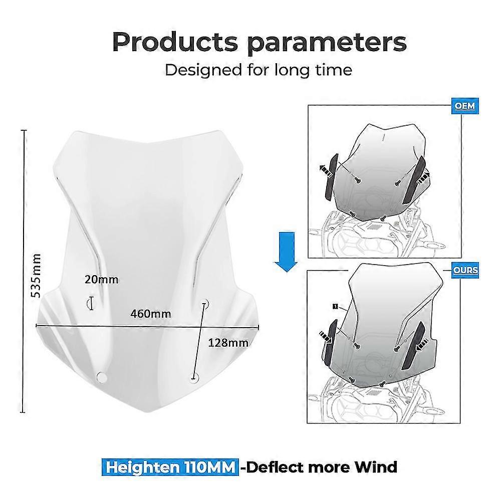 Exquisite Wind Screen For Bmw R1200gs Lc Adventure 1250gs Windshield ...