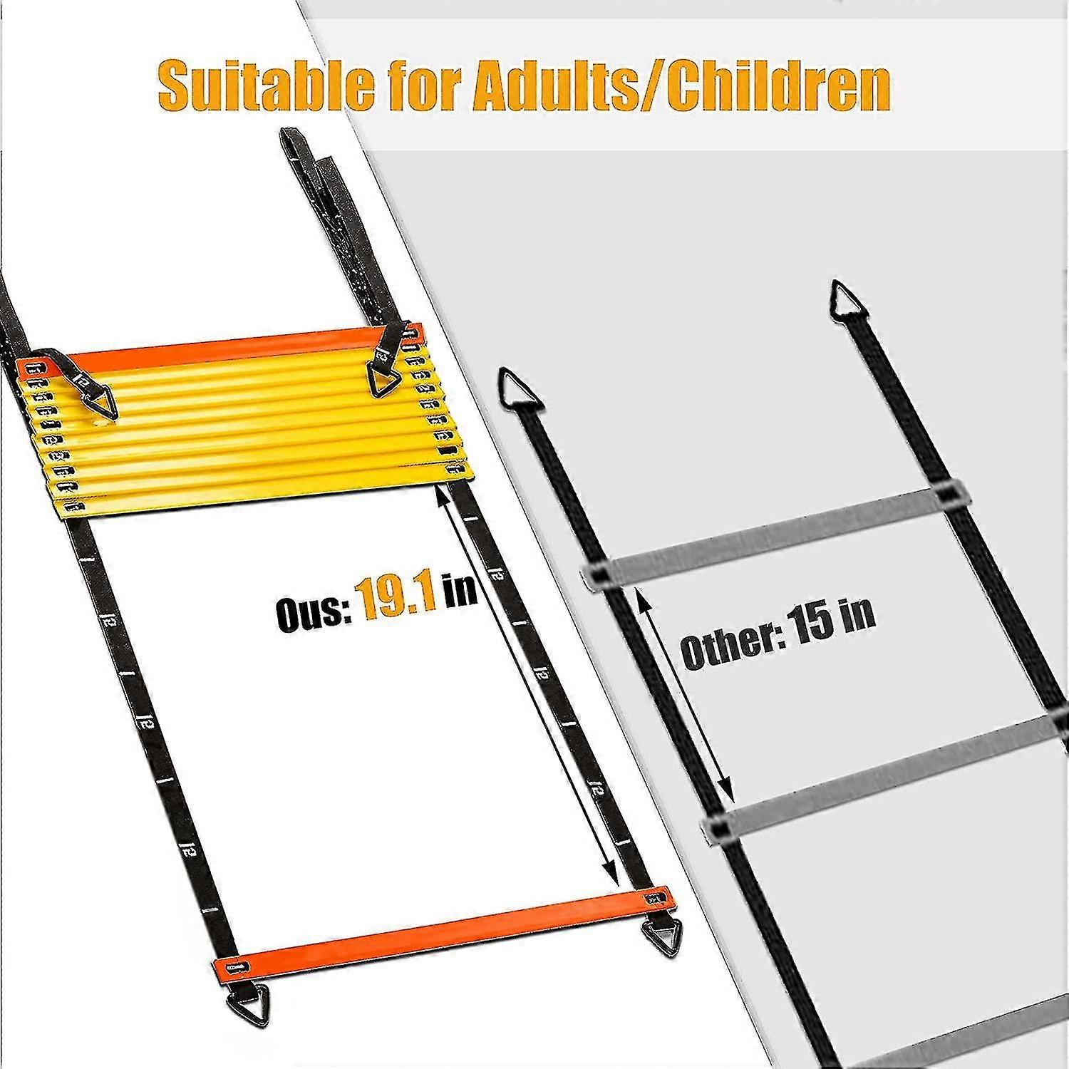 Piao Agility Ladder - Agility Speed And Balance Training Ladder For ...