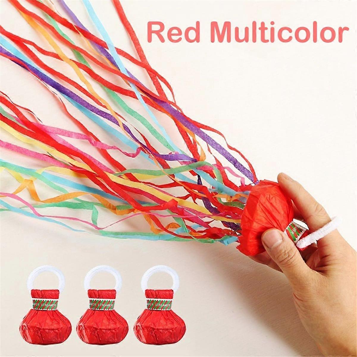 30Pack Streamers Popper Hand Throw Streamers No Mess Confetti Magic ...