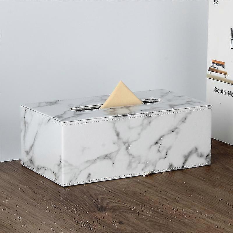 Marble Tissue Box Cover Rectangular,facial Tissue Box Holder For ...