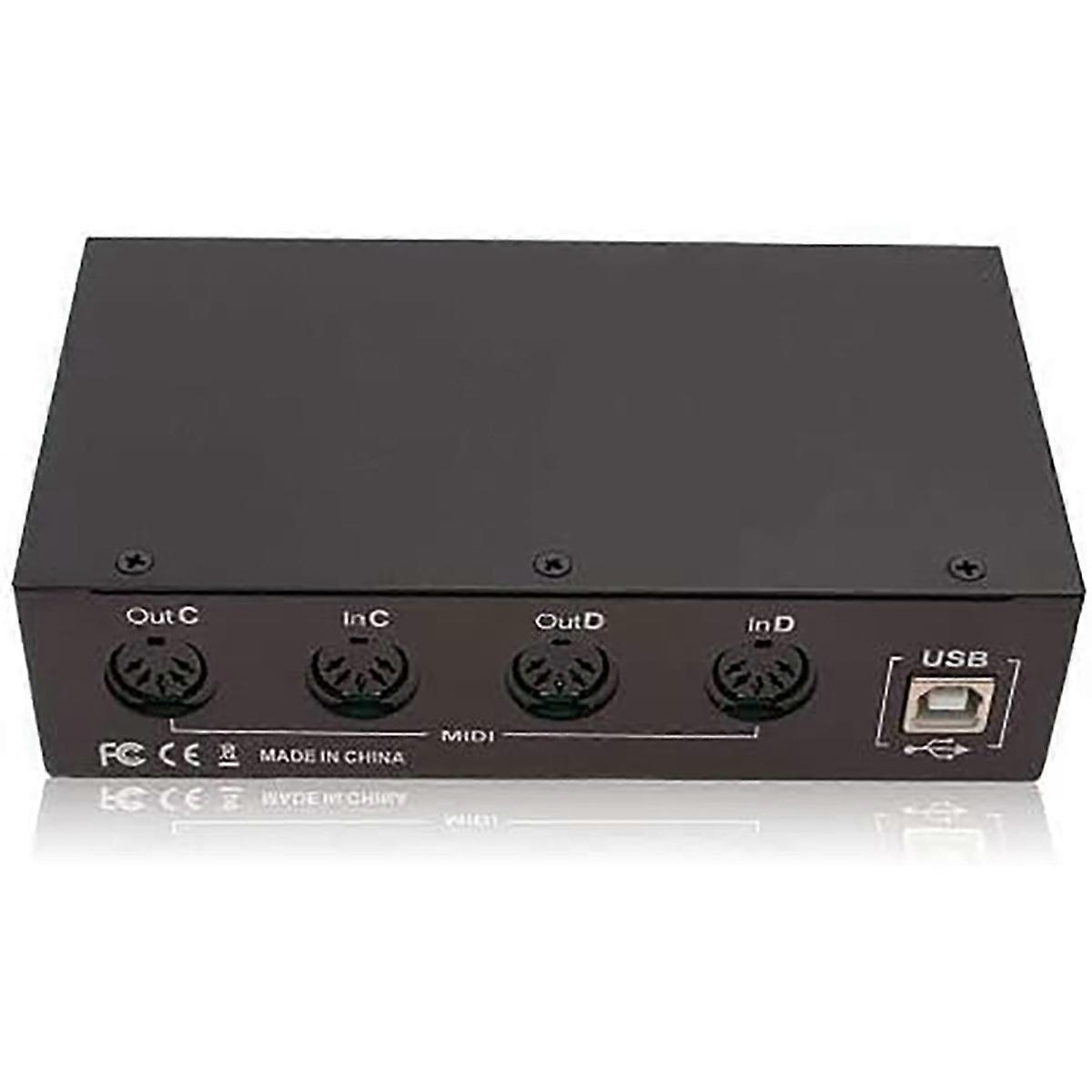 MIDI Box Musical Instruments USB MIDI Interface Thru Box 64 MIDI ...