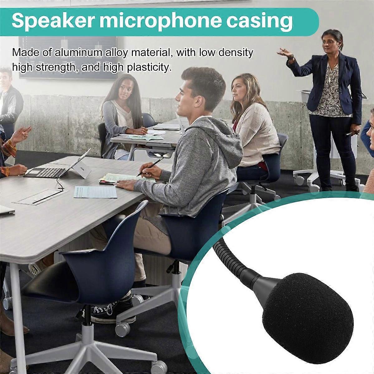 Gooseneck Microphone 3 Pin Flexible Noise Reduction Gooseneck Plug in ...