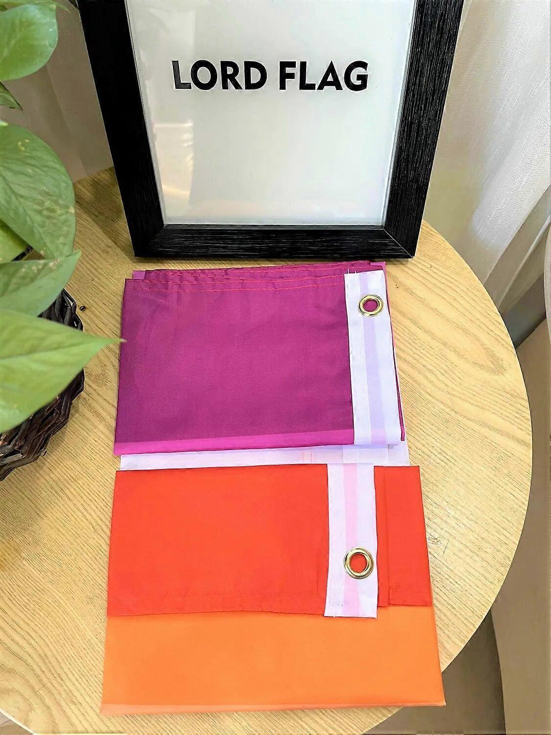 LGBT flag banner 90*150cm sunset Lesbian Pride Flag rainbow Flag banner ...