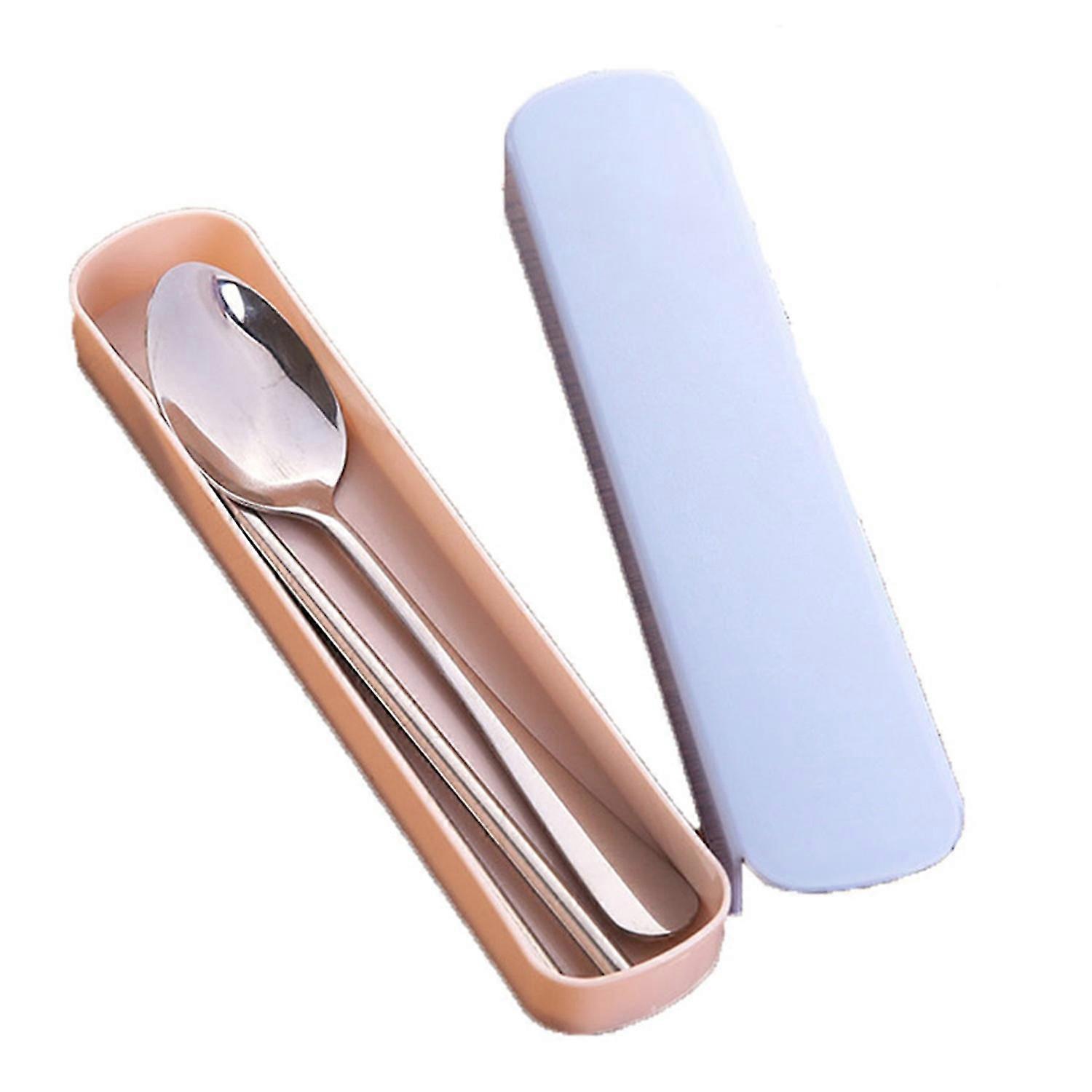 Portable Travel Stainless Steel Spoon Chopsticks Cutlery Set with Carry ...