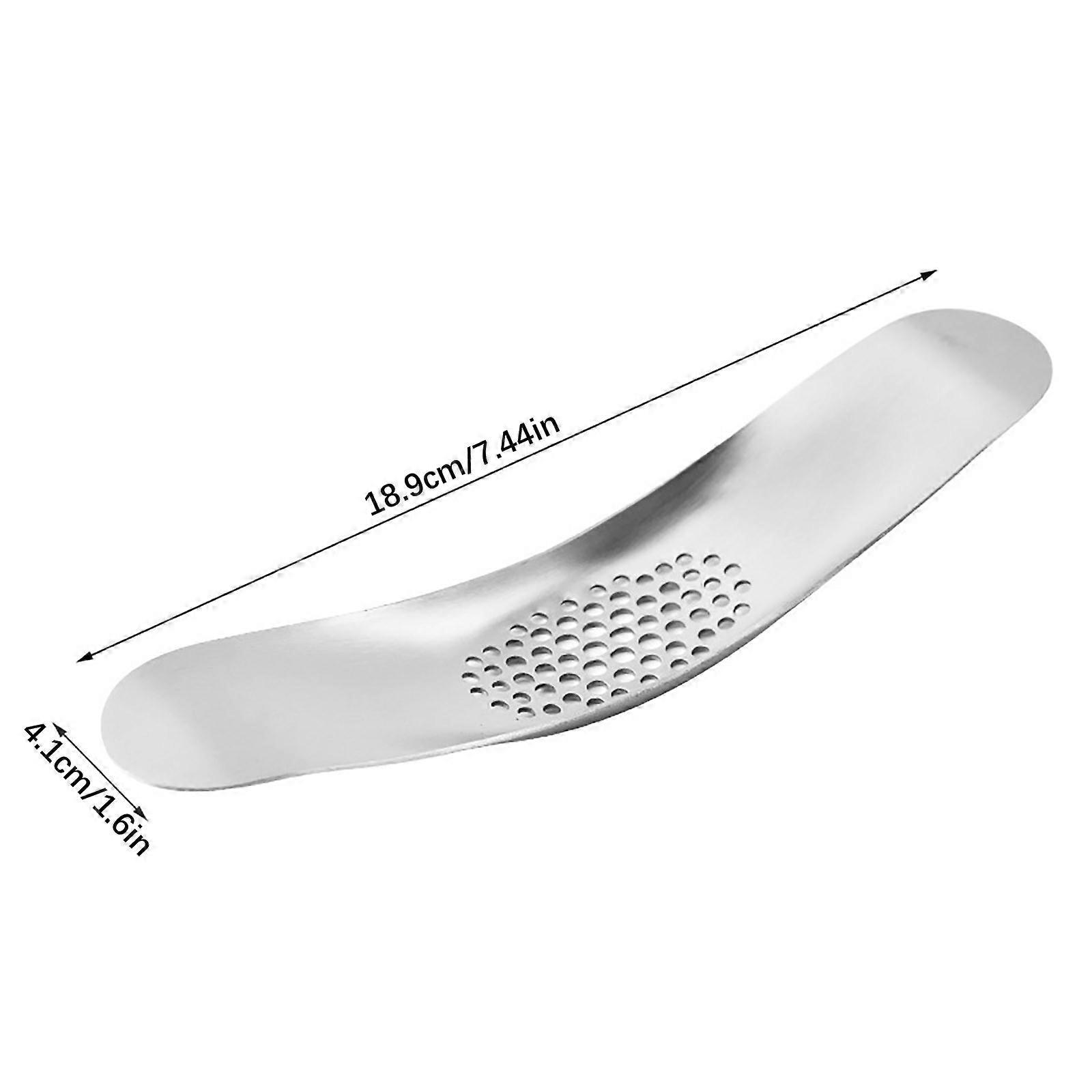 Stainless Steel Arc-shaped Manual Garlic Press, Boat-shaped Garlic ...