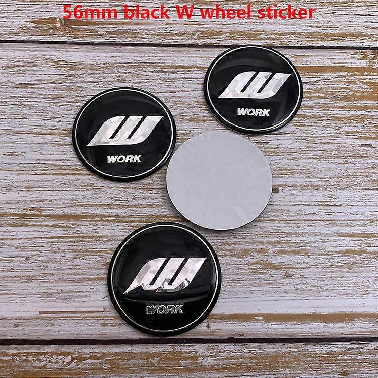 4pcs 56mm or 60mm newest W WORK VS Car Logo Emblem Wheel Center Cap Rim ...