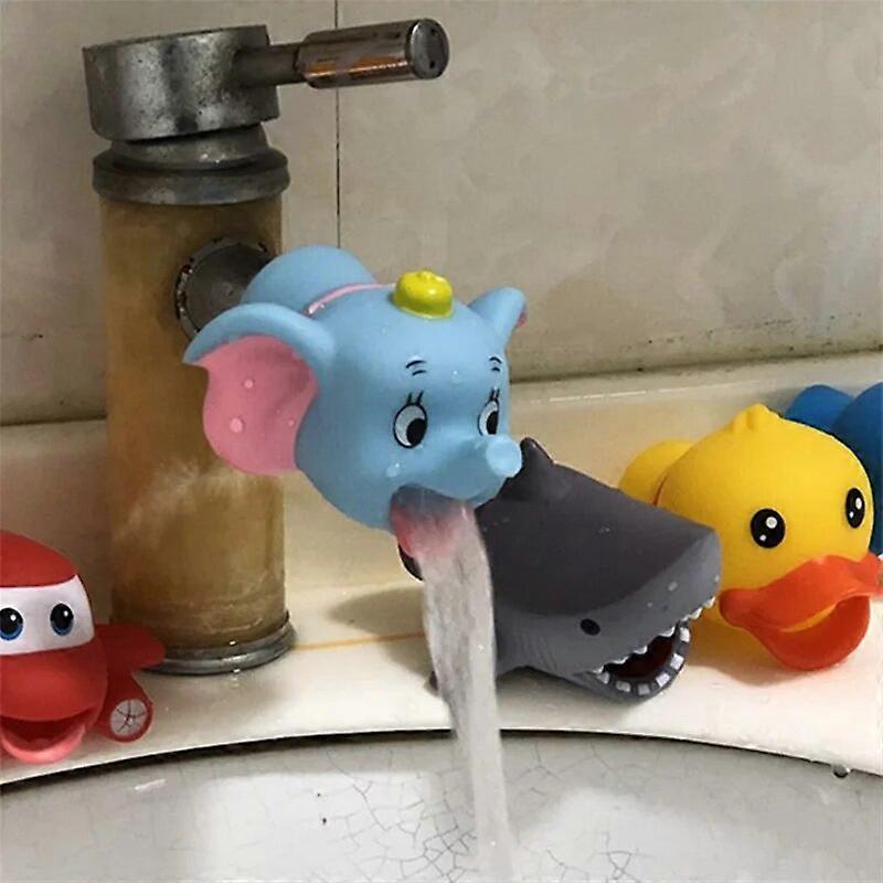Cute Animal Faucet Extender Kids Children Help Washing Hands Sink Water ...