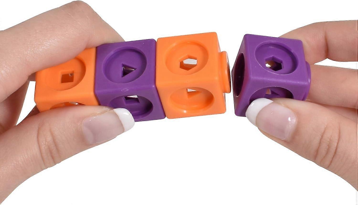 Math Cubes - Set of 100 - Linking Cubes For Early Math - Connecting ...