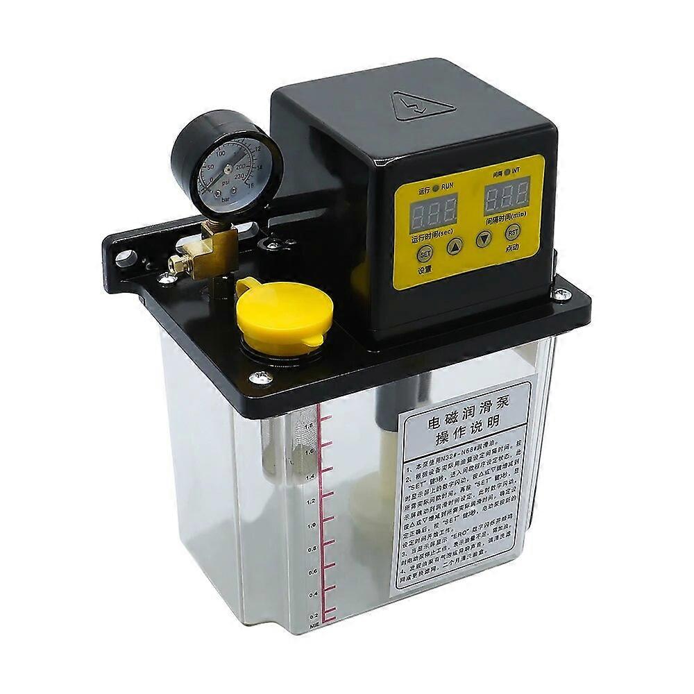 1L 2L Lubricant Pump Automatic Lubricating Oil Pump with Pressure Gauge ...