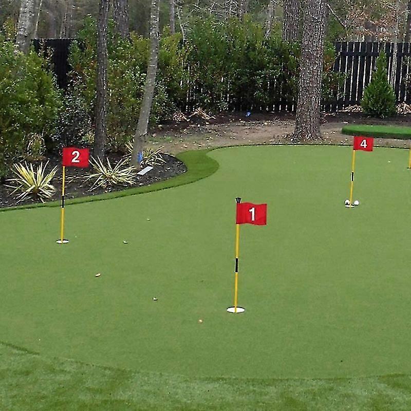 Numbered Golf Flag with Tube Inserted, All 8Inch L x 6Inch, Putting ...