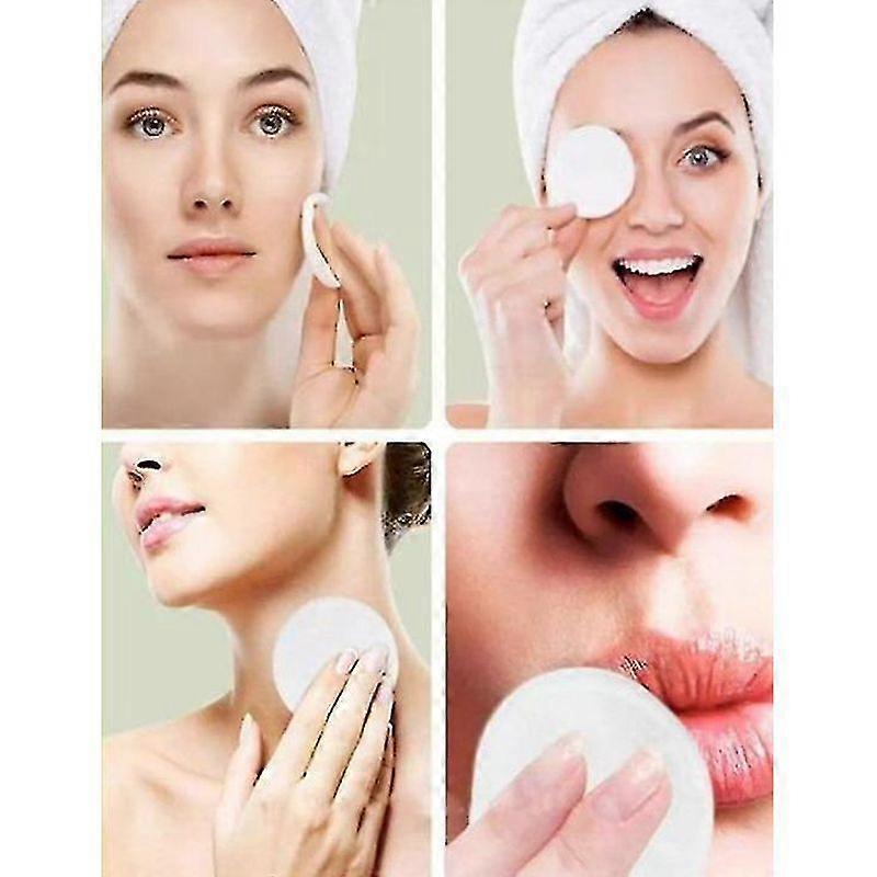 Eco friendly reusable and washable bamboo fiber makeup remover puff pad ...