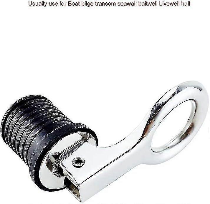 Boat Drain Plug, Rubber Adjustable Drain Hole Plug 304 Stainless Steel ...