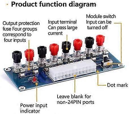 2 Pack Xh-m229 24 Pins Benchtop Power Board Computer Atx Power Supply ...