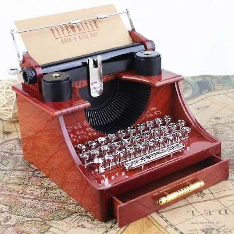 Music box in the shape of a typewriter, Plastic, Multicolor | Fruugo UK