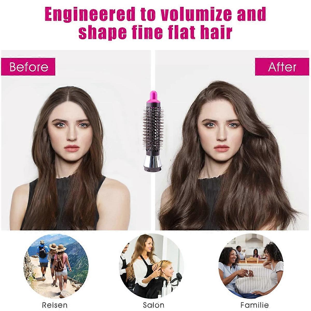 2Pcs Round Volumizing Brush for Dyson Airwrap Hair Styler Limp Flat ...