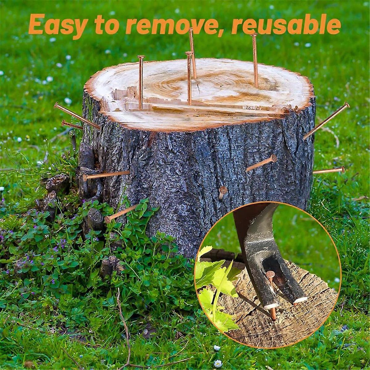 15 Pieces Copper Nails for Killing Tree Stump , 3.15 Inch Copper Nails ...