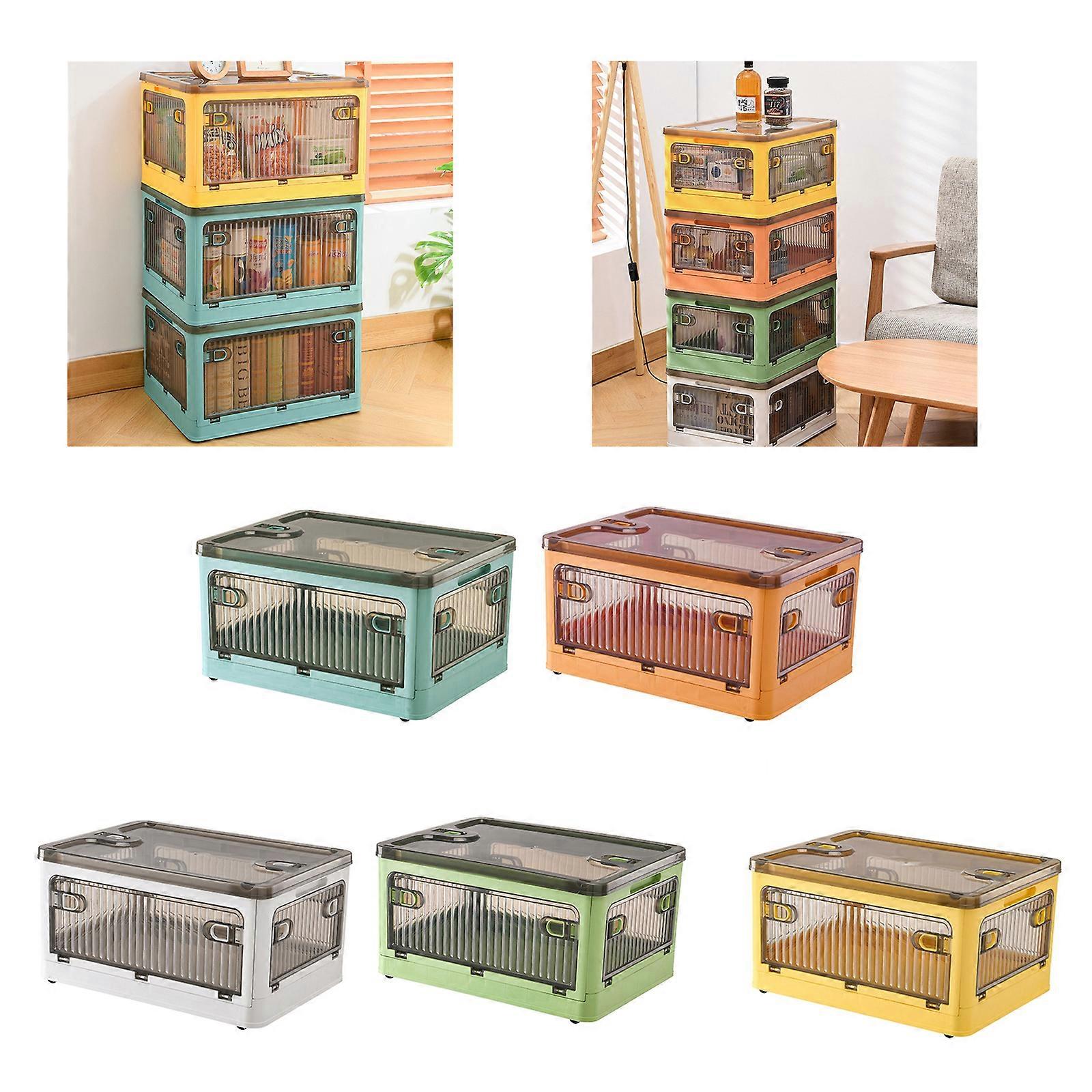 Convenient Foldable Storage Box Thicked Plastic Stackable Sundries ...