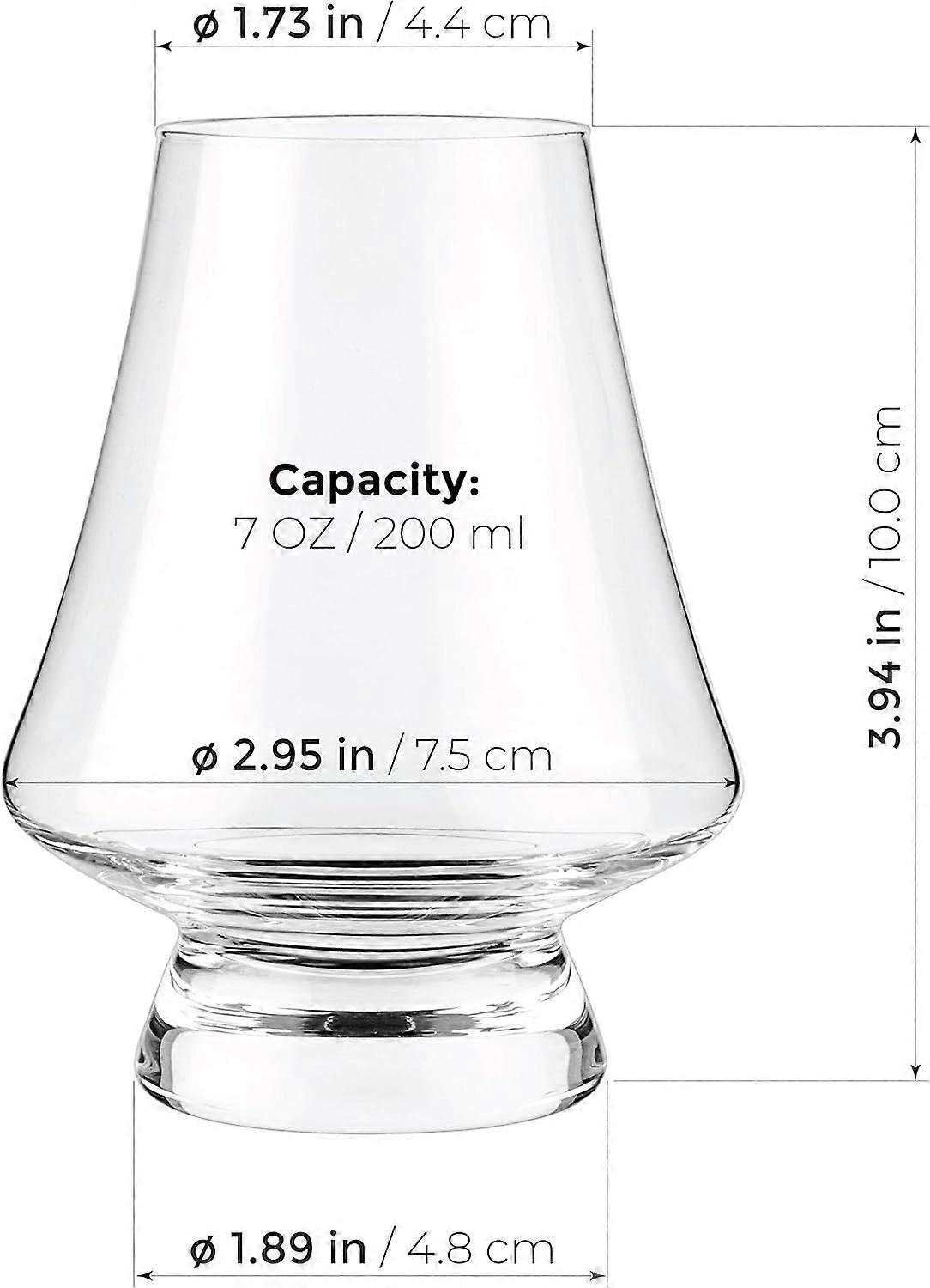 Bourbon Whisky Crystal Tasting Glass Snifter Set Of 4 Handcrafted 7 ...