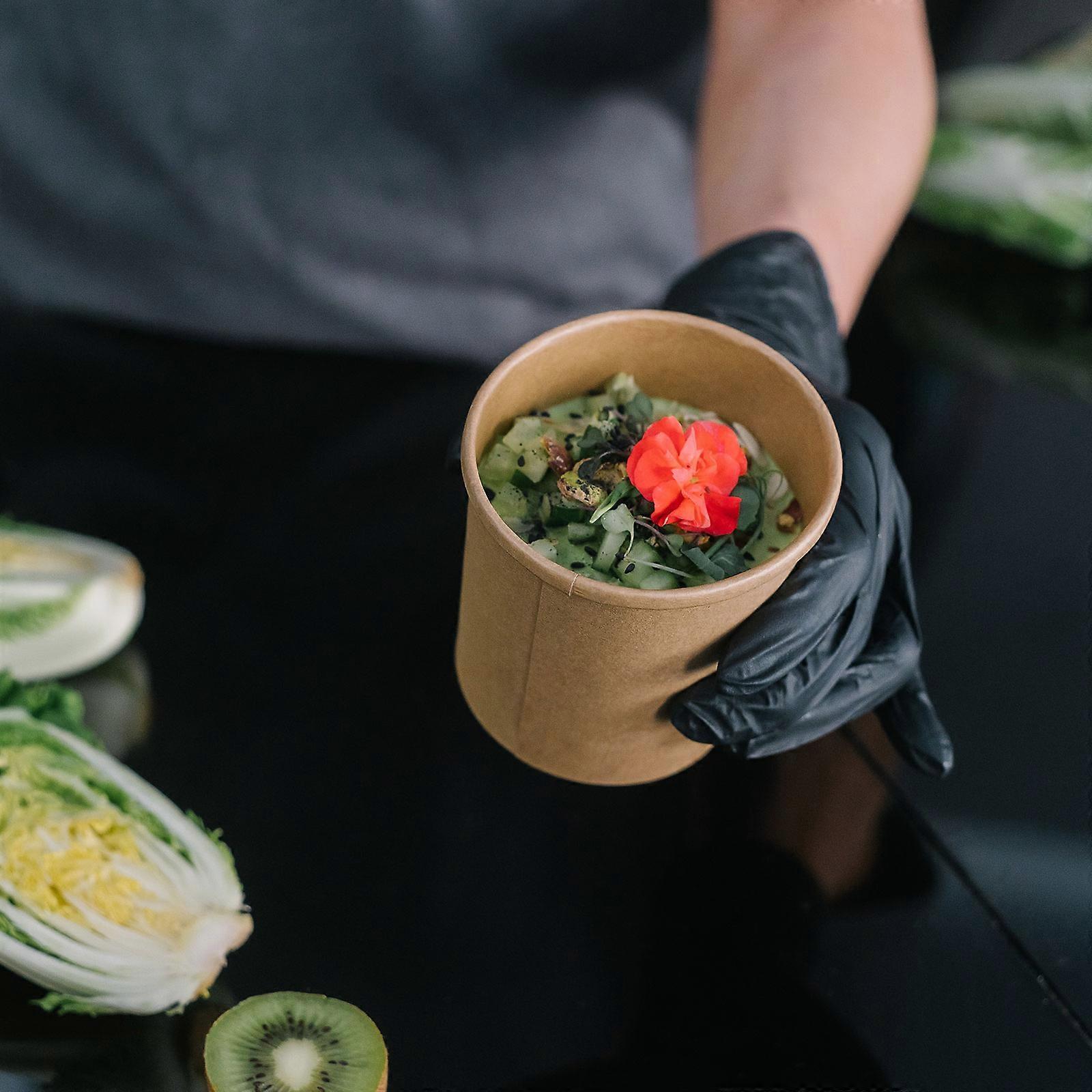 20Pack Kraft Paper Design Portable Soup For Home Use Light Brown ...