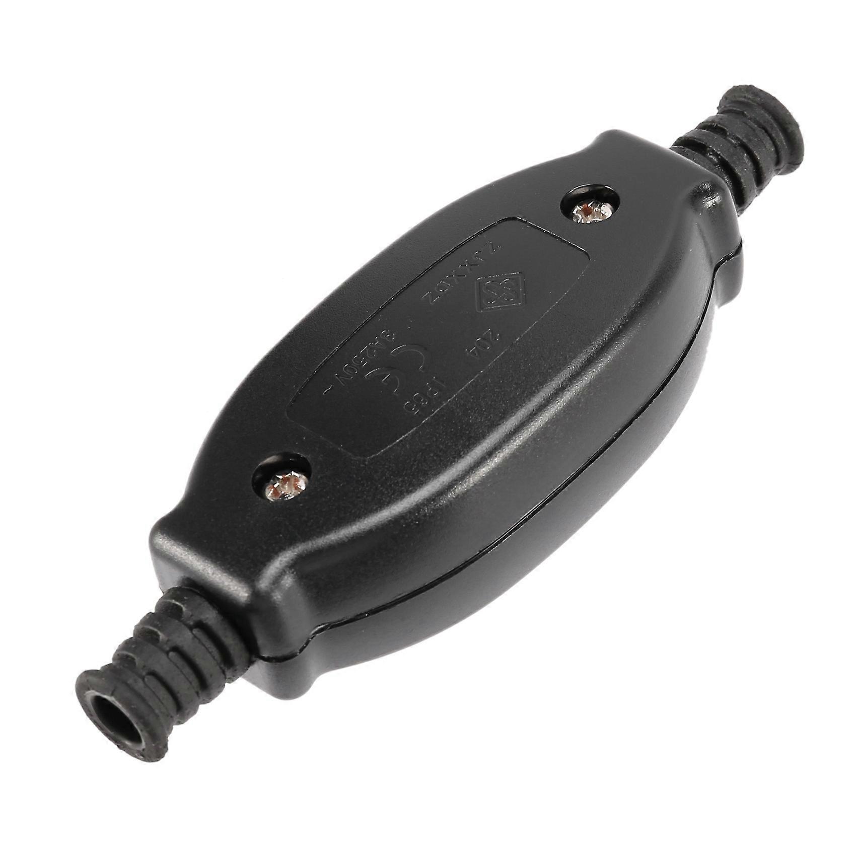 2X 3A 250V 6mm Waterproof in Line Switch Cord Switch IP65 Round Wire ...