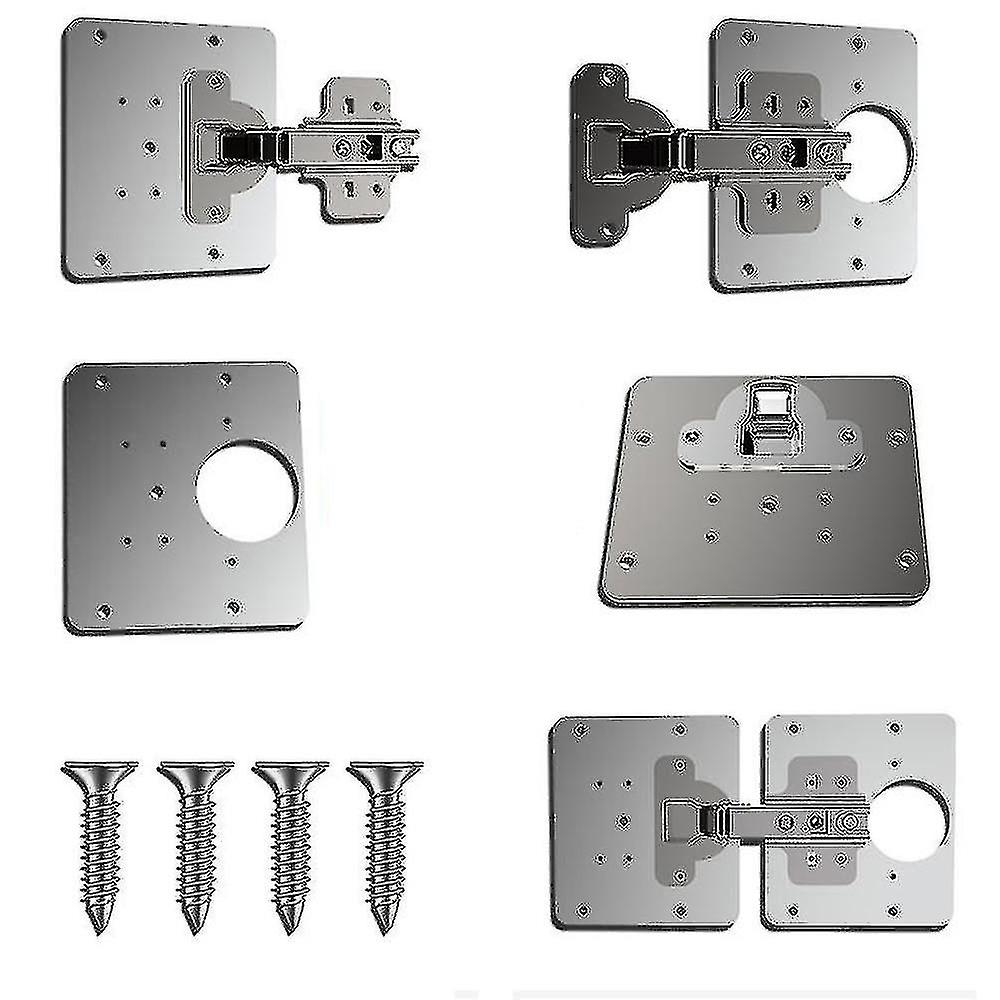 Hinge Repair Plate, Cabinet Hinge Repair Brackets,kitchen Cupboard Door ...