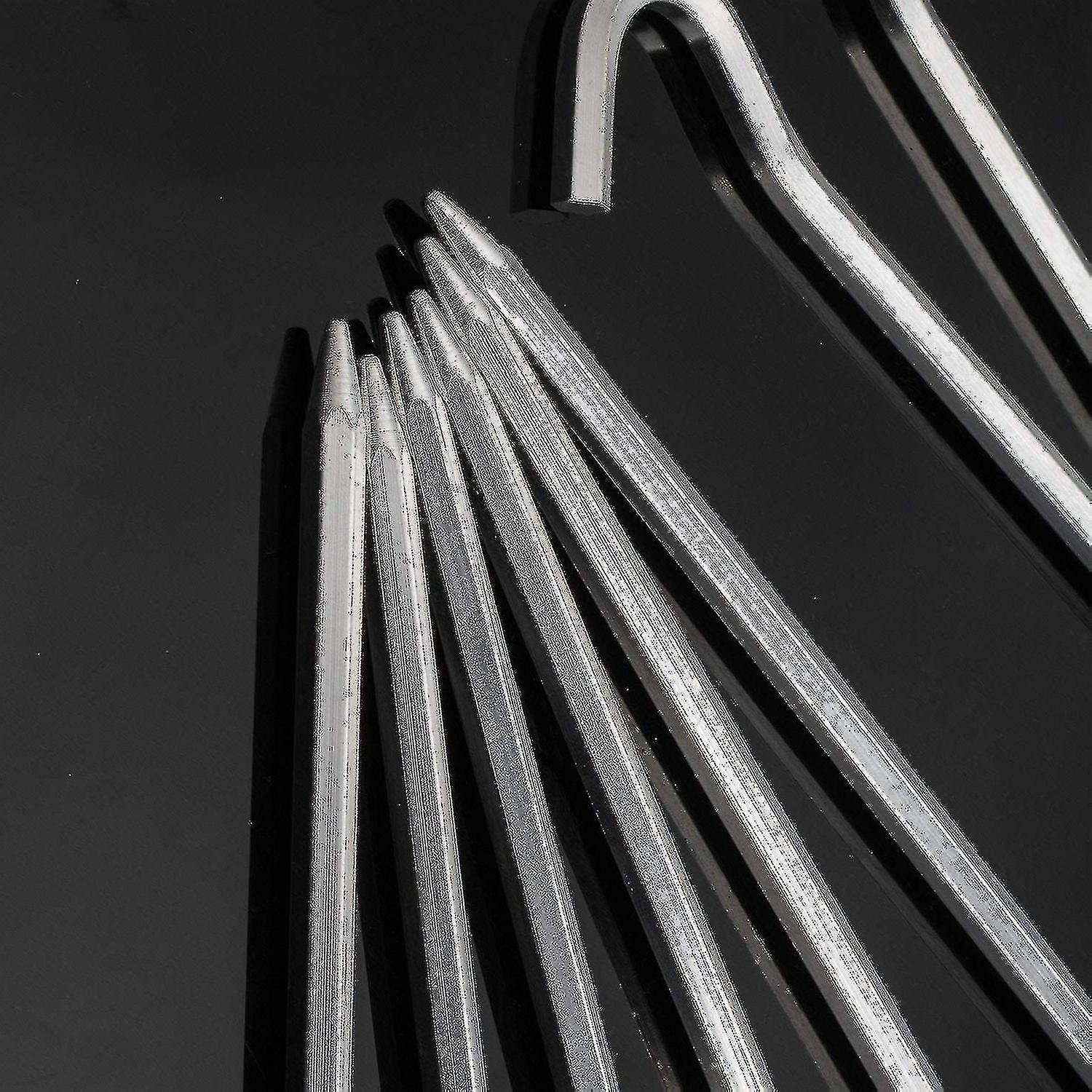 12pcs Tent Pegs, Aluminium Tent Stakes Pegs With Hook 7" Hexagon Rod ...