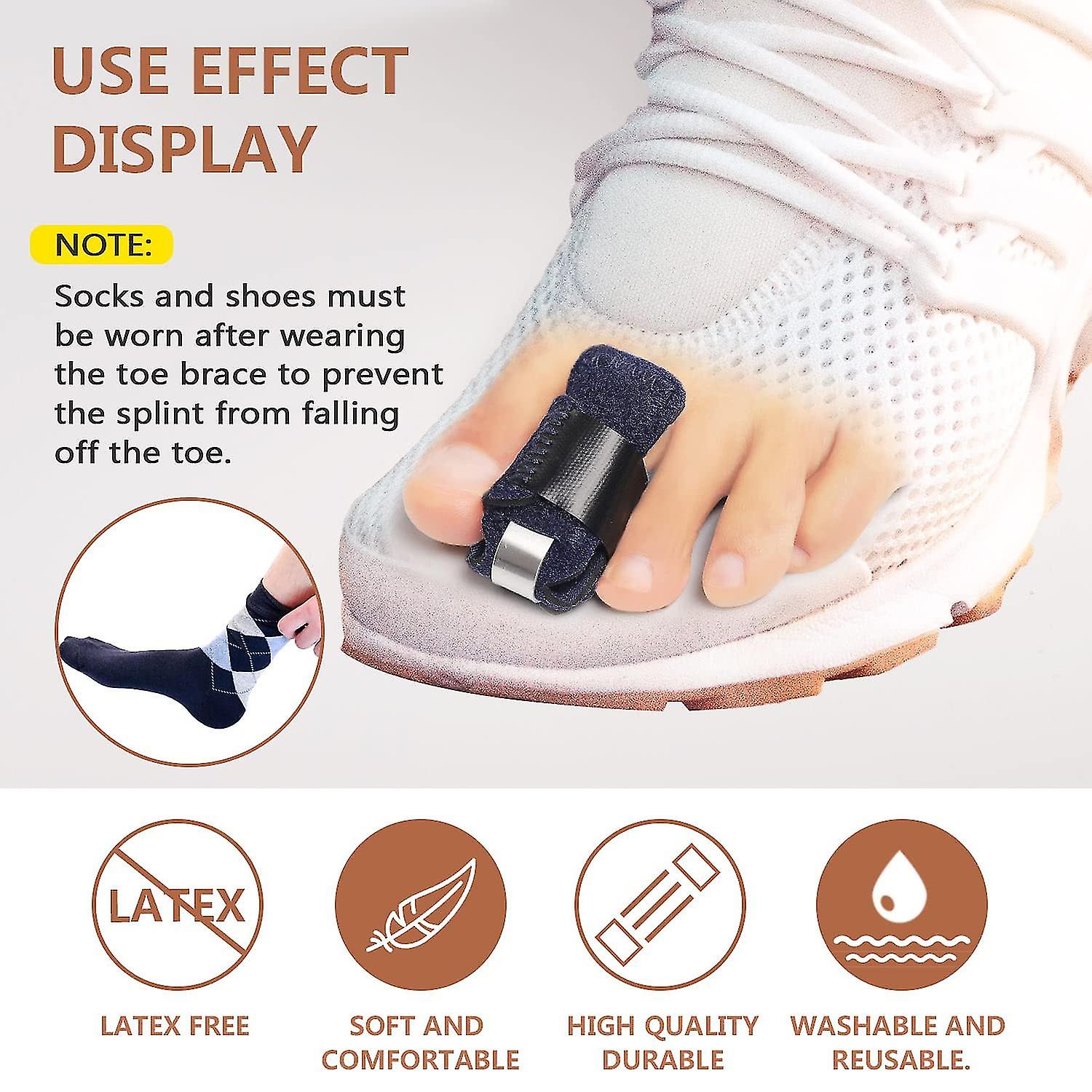 Toe Splint U-shaped Toe Corrector Brace Toe Straightener Of Adjustable ...