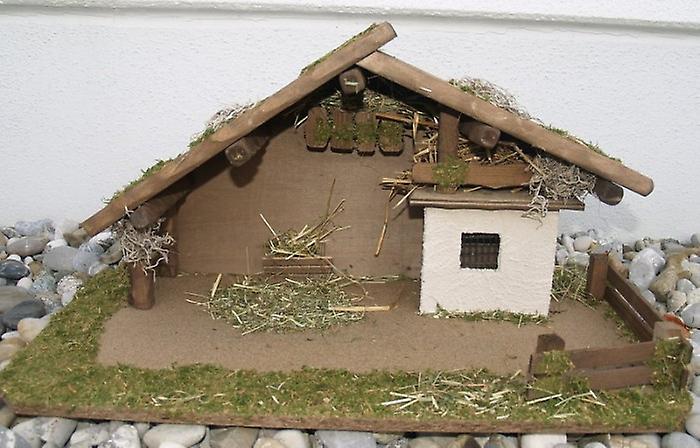 Nativity CHRISTMAS wooden crib Nativity Christmas Nativity stable ...