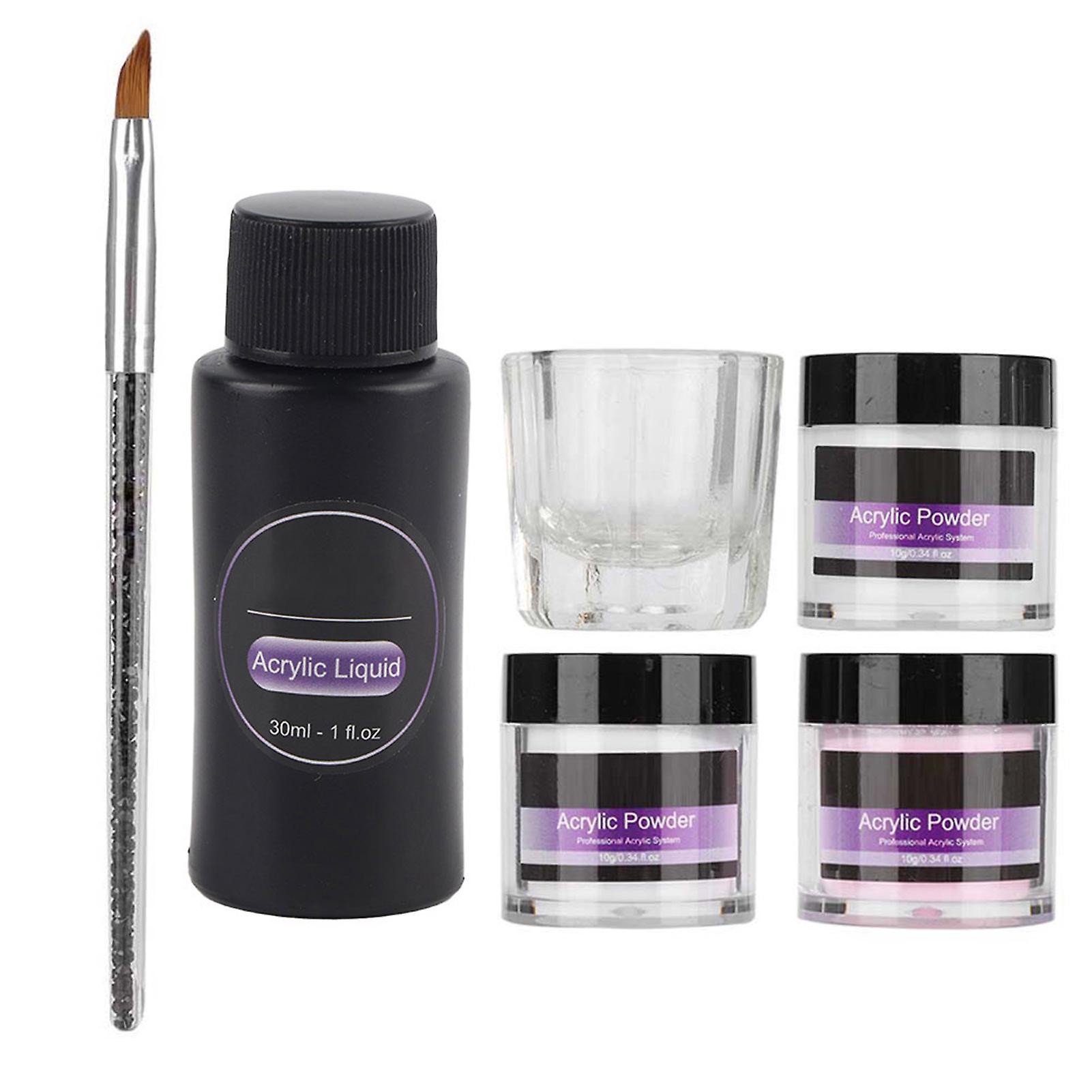 Acrylic Nail Extension Kit - ROSALIND Crystal Powder and Liquid Set ...