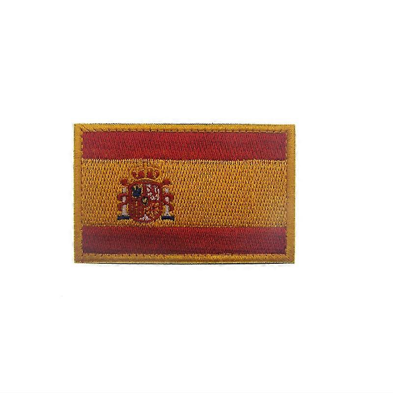 Earth Flag Spain National Flag 50x80mm Embroidery No Fade Esp Es Espana Spanish Flag Banner For ...