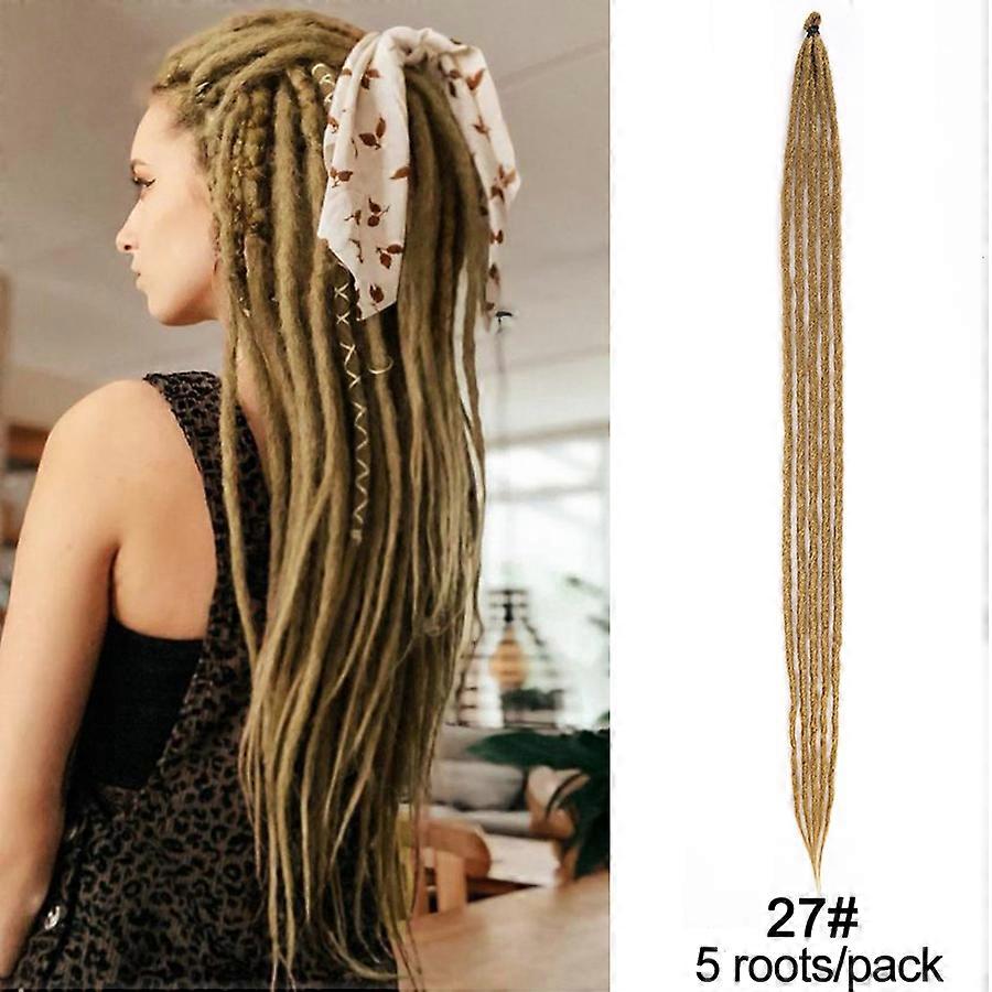 Reggae Dreadlocks Synthetic Braiding Hairpiece Soft Skin-friendly ...