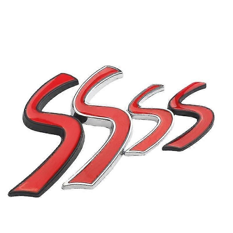 3D ABS Red Mini Cooper S Logo Letters Car Trunk Emblem Badge Decal For ...